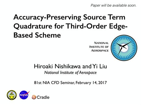pdf accuracy preserving source term quadrature for third order edge