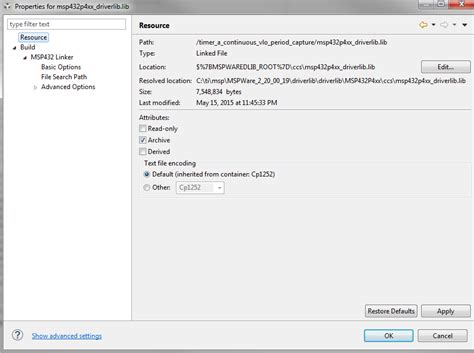 Which MSP432 Build Configuration Should I Use To Explore Class Implementation With The Driverlib