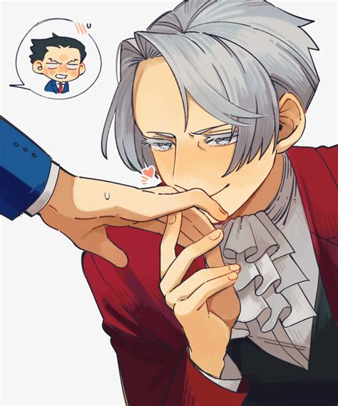Phoenix Wright And Miles Edgeworth Ace Attorney Drawn By Dajiobjaction Danbooru