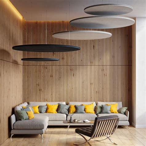 Felt Ceiling Baffles And Clouds Frasch Open Office Noise Control