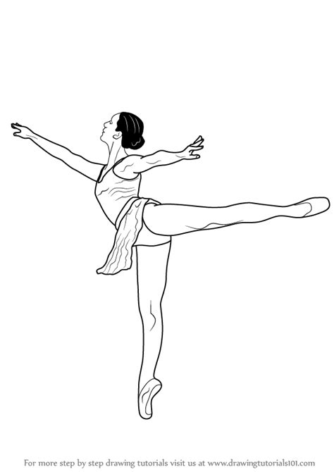 Step By Step How To Draw A Ballet Dancer