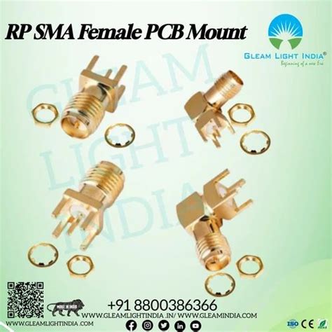 Rp Sma Female Connectors Pcb Mount Ghz At Piece In New Delhi