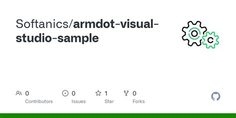 GitHub Softanics Armdot Visual Studio Sample