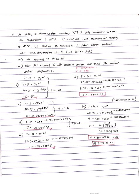 Assignment DE Differential Equation Engineering Studocu