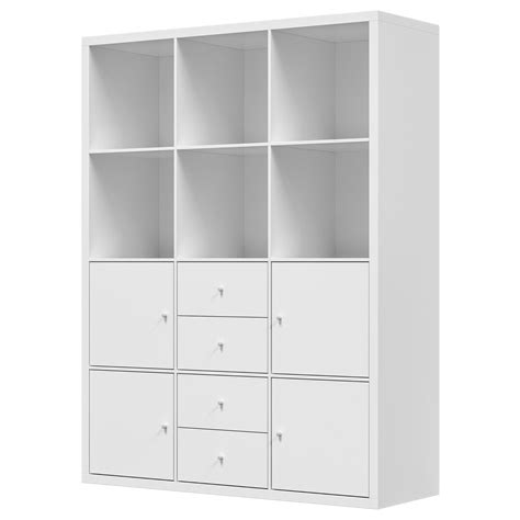 Ikea Kallax Kallax Shelving Unit 6 Inserts 3d Model Cgtrader