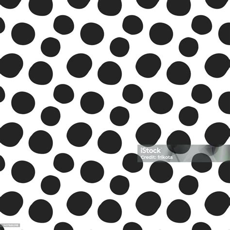 블랙 물방울 무늬가 있는 매끄러운 미니멀 패턴 흰색 고립 된 배경입니다 벡터 일러스트 레이 션 평면 디자인 가리키기에 대한 스톡