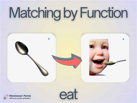 Matching Cards Matching By Function Montessori Portal