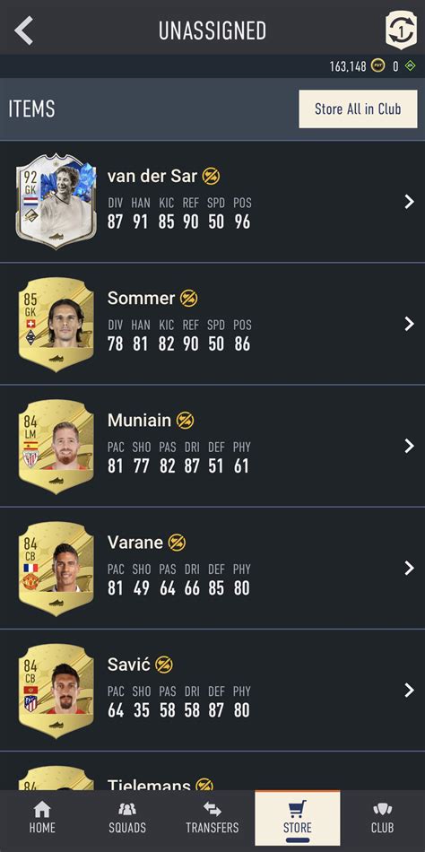 Ive Packed Every Gold Rare Keeper On The Game Except Neur Allison And Ederson So Ig It Was