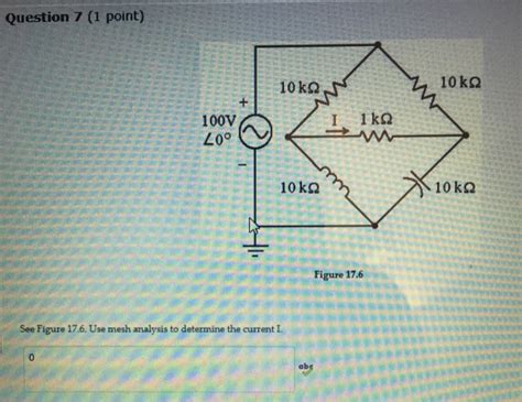 Solved See Figure 17 6 Use Mesh Analysis To Determine The Chegg Com