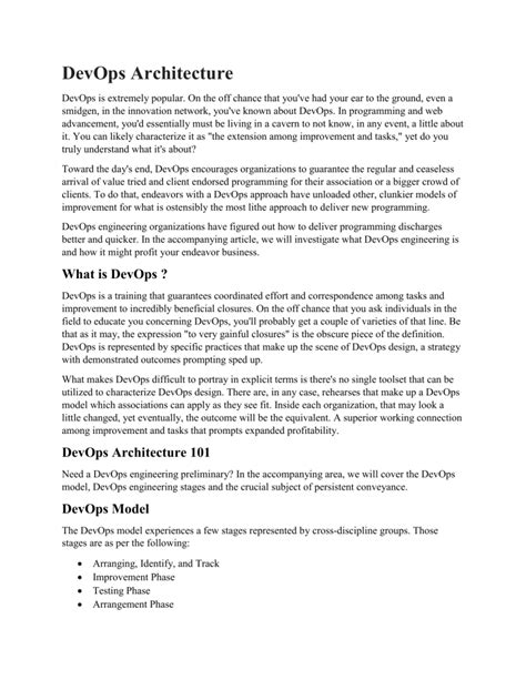 DevOps Architecture