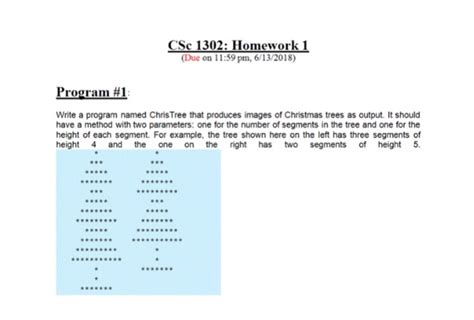Solved Csc 1302 Homework 1 Due On 159 Pm 6132018