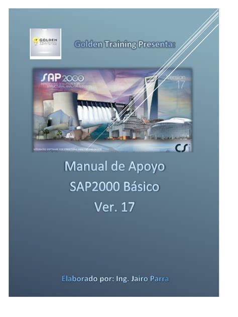 Manual De Apoyo De Sap2000 Básico Ver17 Pdf Ventana Informática