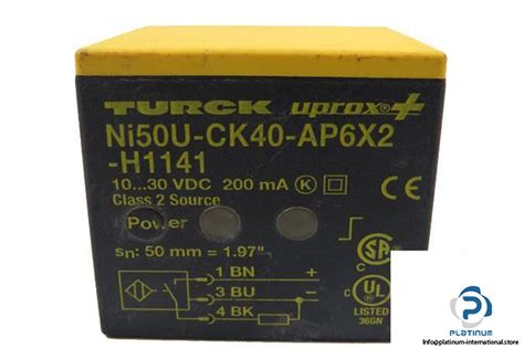 Turck Ni50u Ck40 Ap6x2 H1141 Inductive Sensor Platinum International