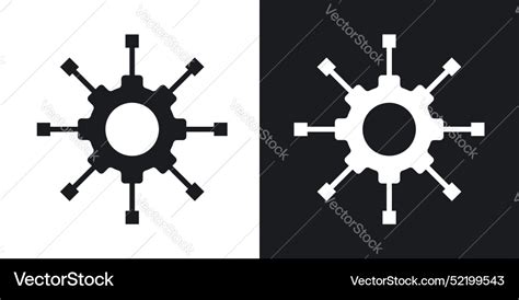 Algorithm Icon Set In Solid Style Royalty Free Vector Image