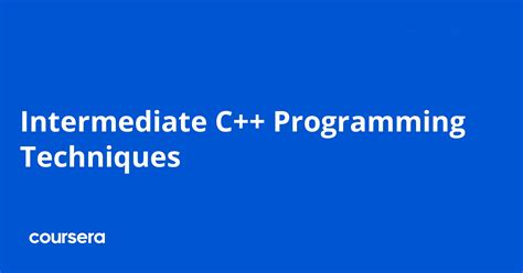 Intermediate C Programming Techniques Coursera