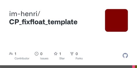 Github Im Henricpfixfloattemplate