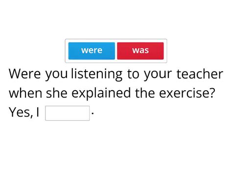 Past Progressive Interrogative And Short Answers Palabra Perdida