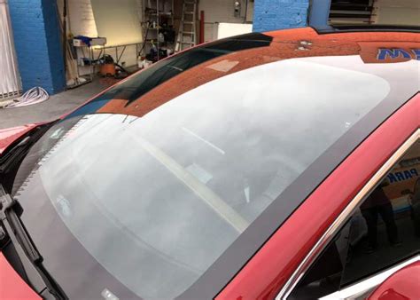 Car Windshield Tint Strip Installation Auto Glass Tinting