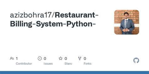 Github Azizbohra17restaurant Billing System Python
