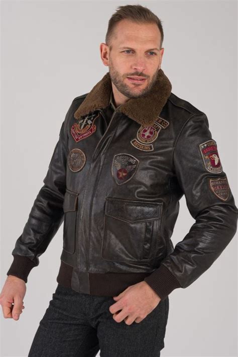 herren Jacke redskins PERRY DISCOVERY BROWN - leder-jack.de