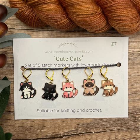 Cat Themed Stitch Markers
