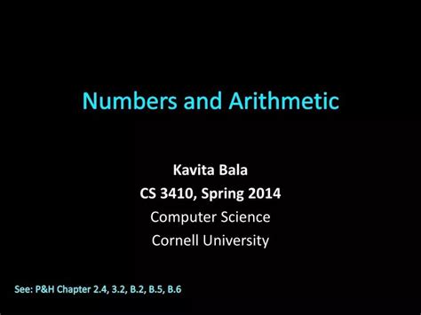 PPT Numbers And Arithmetic PowerPoint Presentation Free Download ID