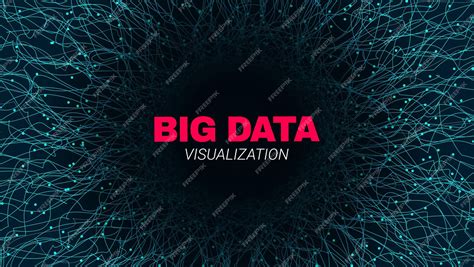 Premium Vector Big Data Circular Visualization