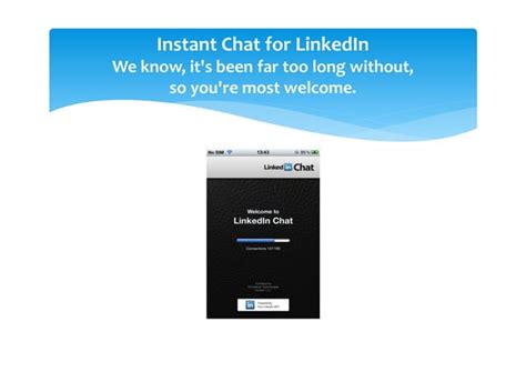Inchat App For Linkedin Pdf Social Networking Internet