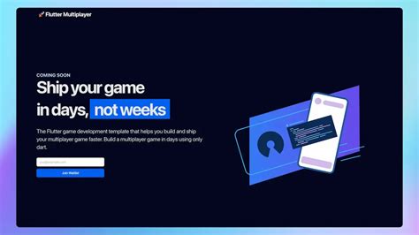 Coming Soon — Flutter Multiplayer