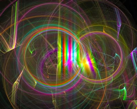 Abstract Fractal Fantasy Colorful Graphic Ornament Curl Template Imagination Decorative Card