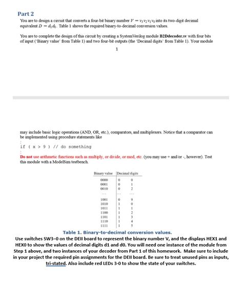 Part 2 You Are To Design A Circuit That Converts A
