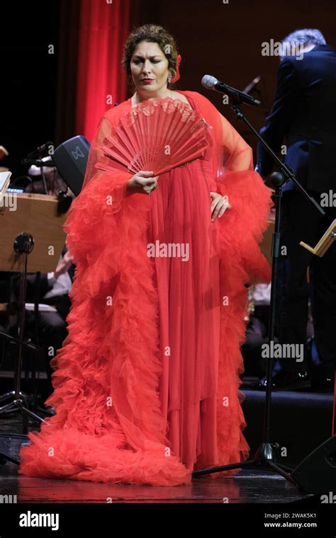 Flamenco Singer Estrella Morente Performs During The Concert With The