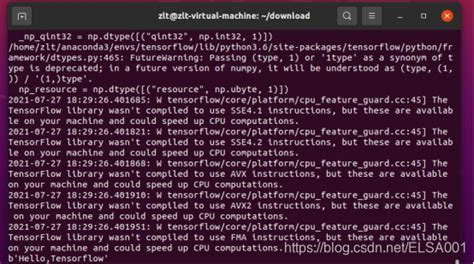 ubuntu安装tensorflow详细过程 csdn博客