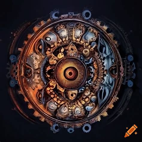 Intricate Clockwork Gears In Unique Artistic Design On Craiyon