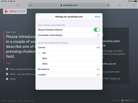 Troubleshooting Camera And Microphone Access In Safari On Macos And Ipados