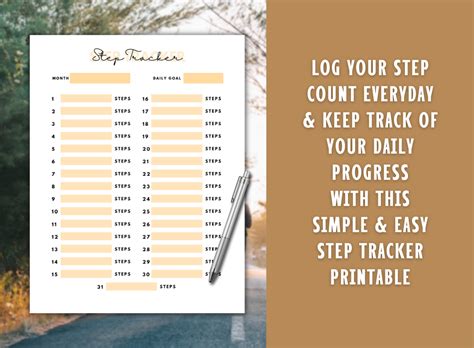 Step Tracker Boutique Printables