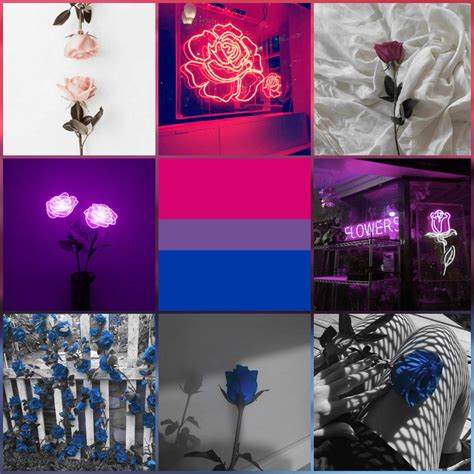 🌹bisexual Neon Roses Aesthetic 🌹 Lgbt Aesthetics On Tumblr