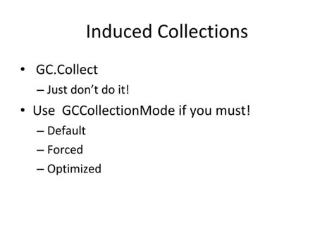 Net Garbage Collector 101 Ppt