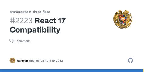 react 17 compatibility · issue 2223 · pmndrs react three fiber · github