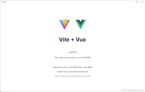 Taurivue3创建桌面应用tauriadmin Csdn博客