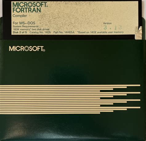 Microsoft FORTRAN Compiler Version 3 13 Microsoft Free Download Borrow And Streaming