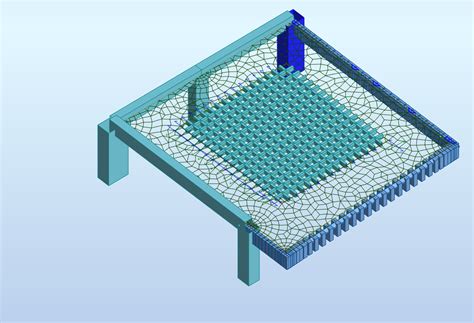 slab design with homogeneous slab at the perimeter and ripped at the