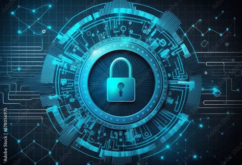 Ai Generated Render Of Artificial Cyber Security Concept Protecting