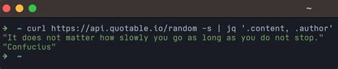 Generating Random Quotes Via Cli