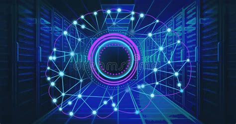 Image Of Ai Brain And Data Processing Over Computer Servers Stock Image Image Of Analytics