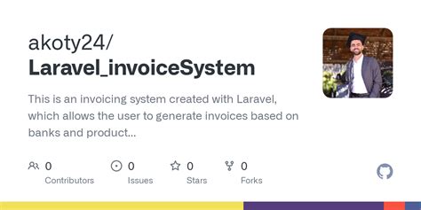 Github Akoty Laravel Invoicesystem This Is An Invoicing System Created With Laravel Which
