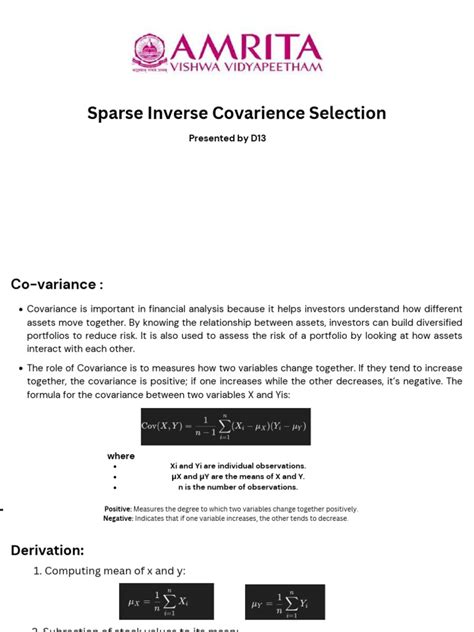 sparse inverse covariance selection presentation pdf matrix