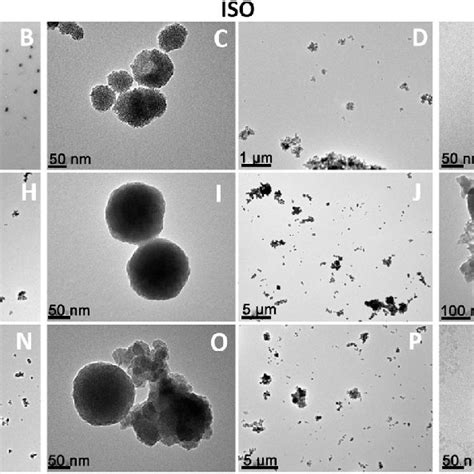 Tem Micrographs Sio 2 Ns In Upw A And B Iso C And D And M4