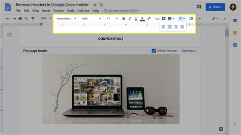 How To Remove Header In Google Docs