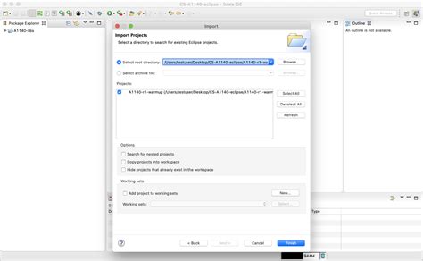 Using Eclipse — Cs A1140 Instructions Documentation